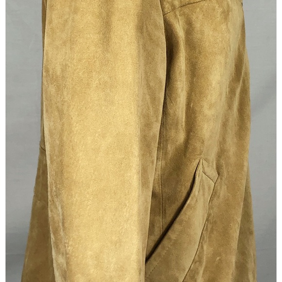 Coach | Jackets & Coats | Coach Size Medium Brown Suede Leather Barn ...